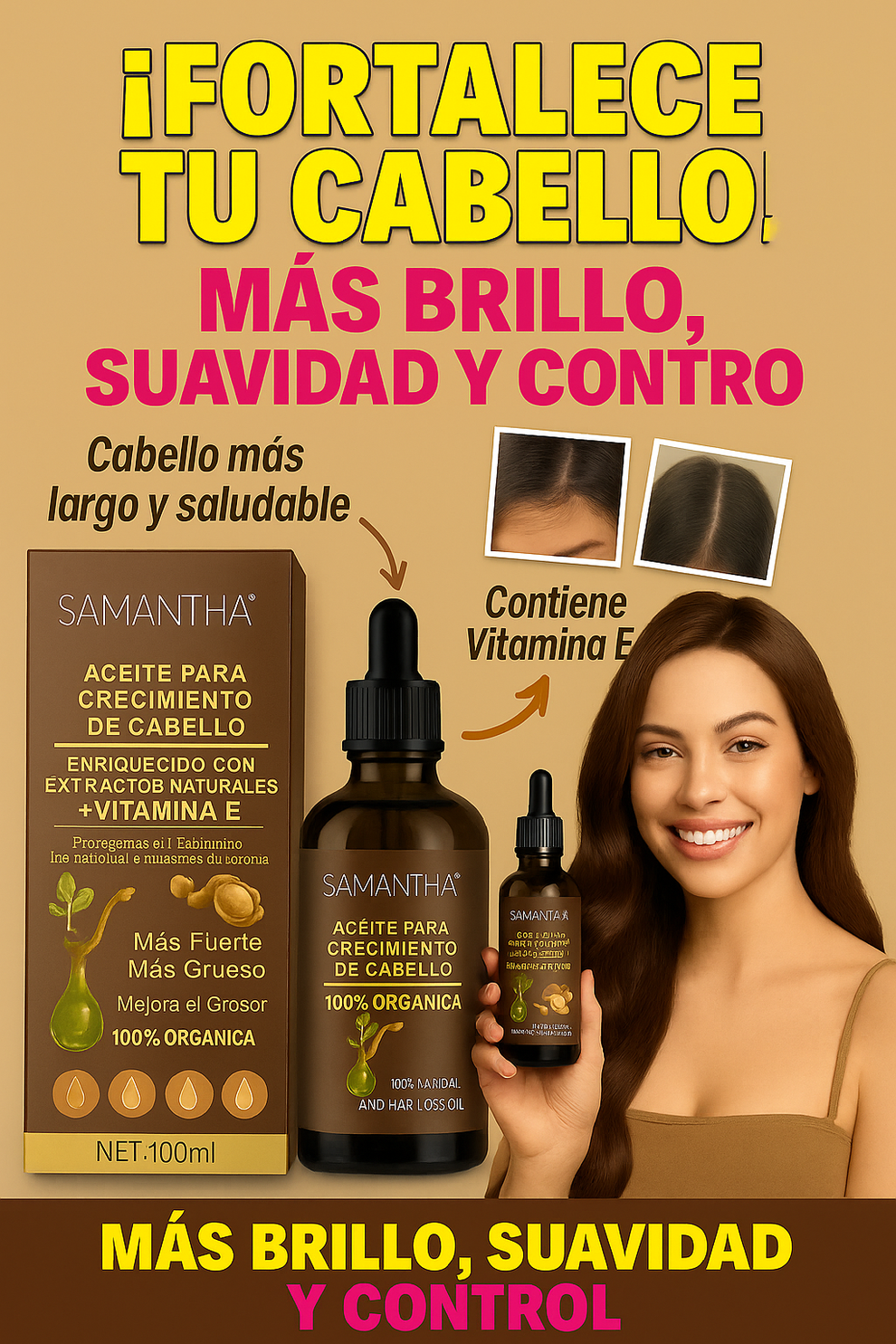 SERUM CAPILAR SAMANTHA- Deten la caída del cabello – Mi tienda